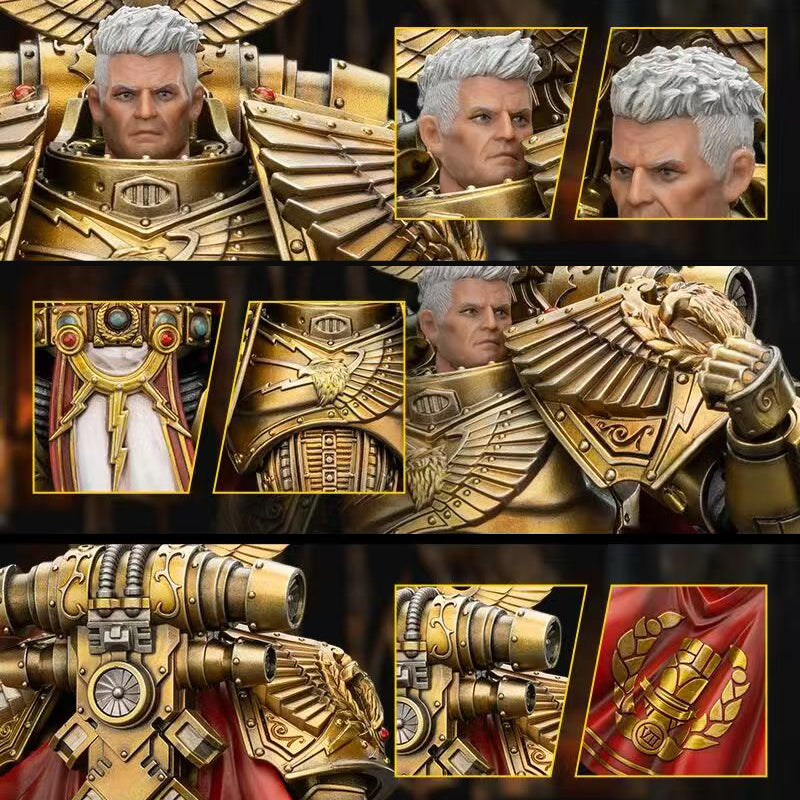 1/18 JOYTOY Action Figure Warhammer Rogal Dorn Primarch of the Imperia ...
