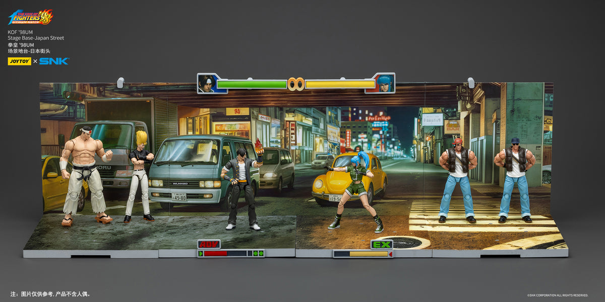 [Pre-Order]1/18 JOYTOY Action Figure SNK KOF '98UM Stage Base-Japan St ...